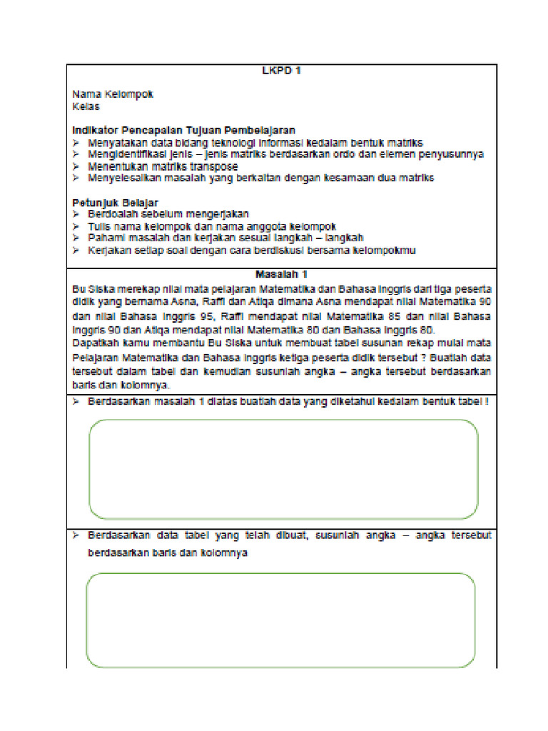 LKPD 1 | PDF