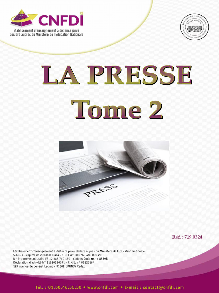 Presse Tome 2 | PDF