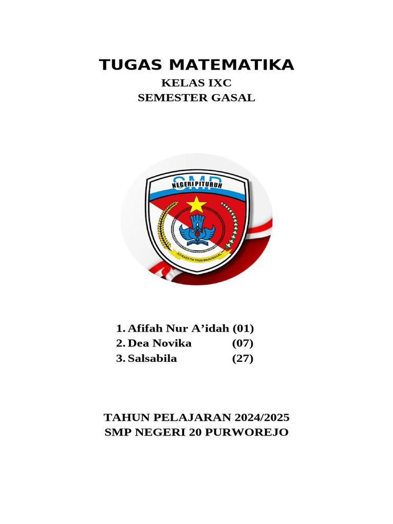 Laporan SMP 20 | PDF