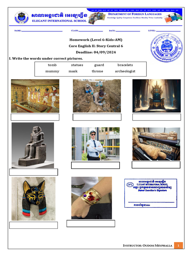 Homework-Lv6-kids-Ch1 | PDF