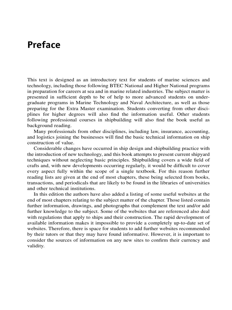 Preface 2012 Ship-Construction | PDF