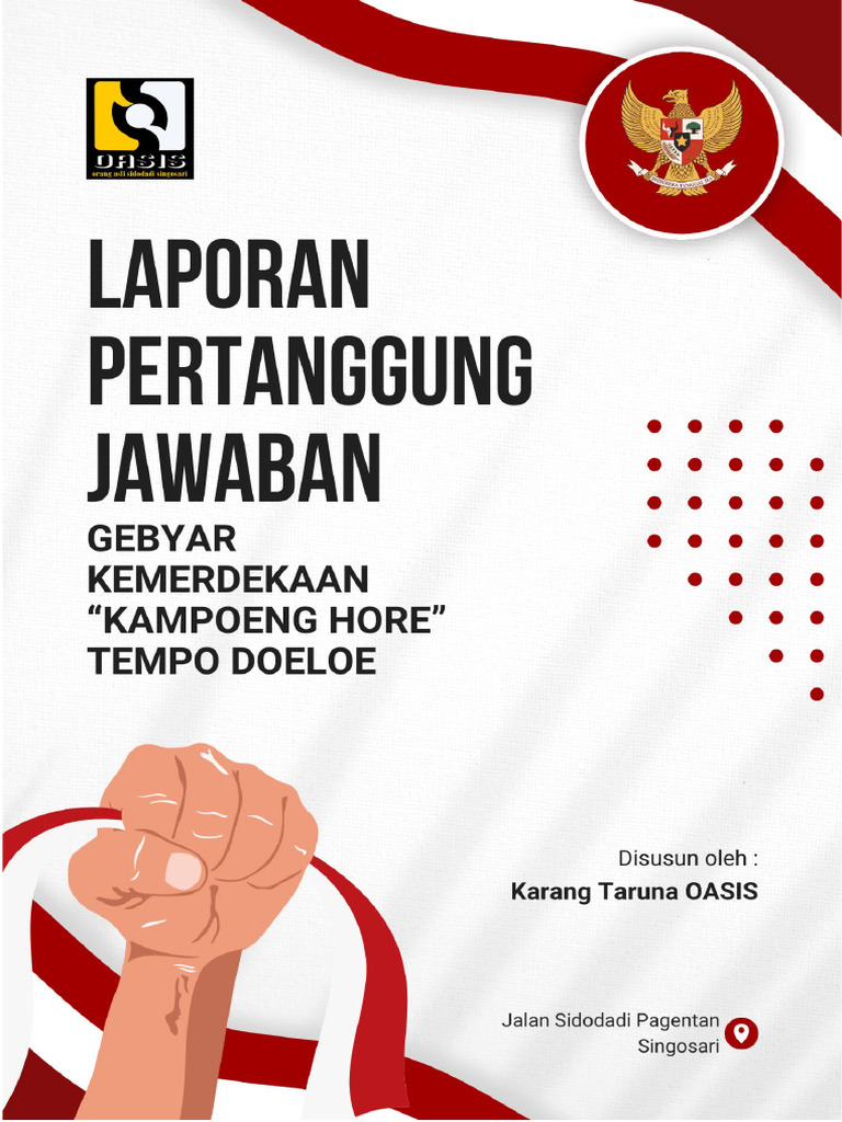 Contoh Laporan Pertanggung Jawaban (LPJ) Kegiatan HUT RI Ke-79 | PDF