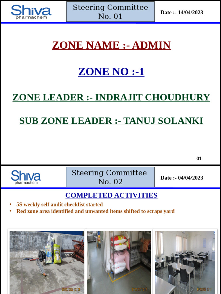 5s Work Activities and PPT - Admin | PDF