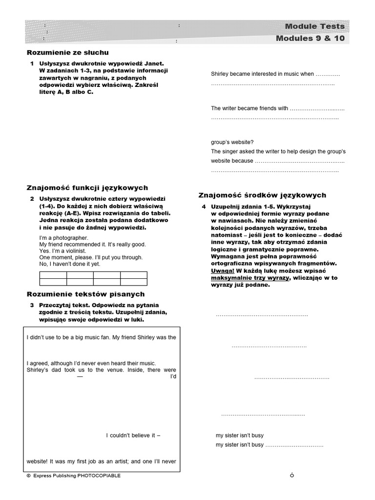 2 Eor Mod Tests Mod 9 10 | PDF