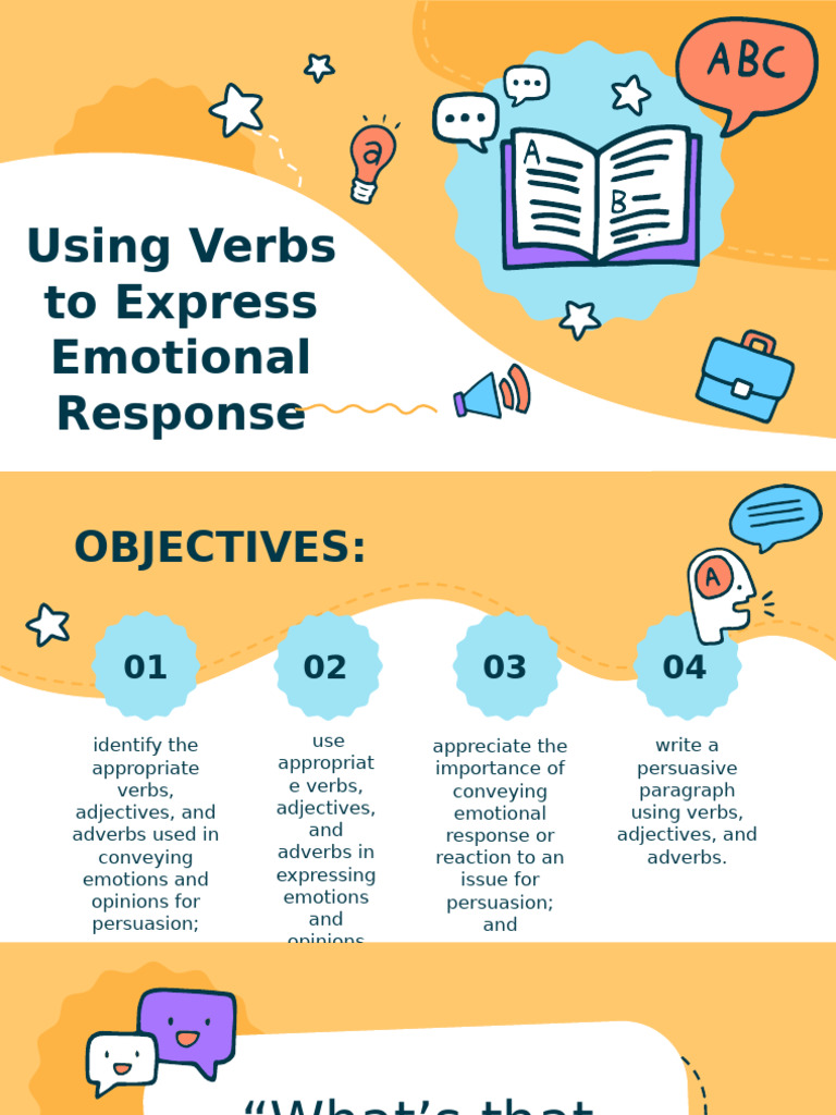 W6 Emotional Response Using Range of Verbs | PDF