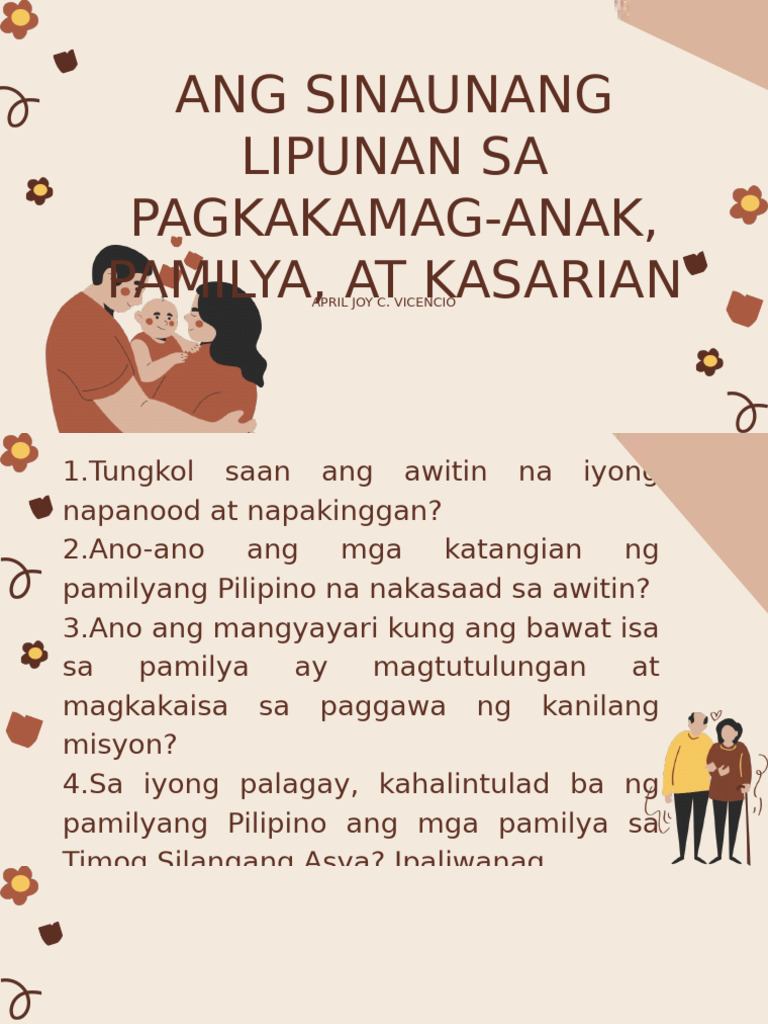 Ang Sinaunang Lipunan Sa Pagkakamag Anak Pamilya at Kasarian | PDF