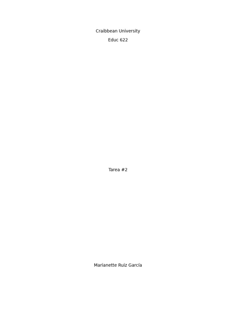 Educ 622 Traea #2 | PDF