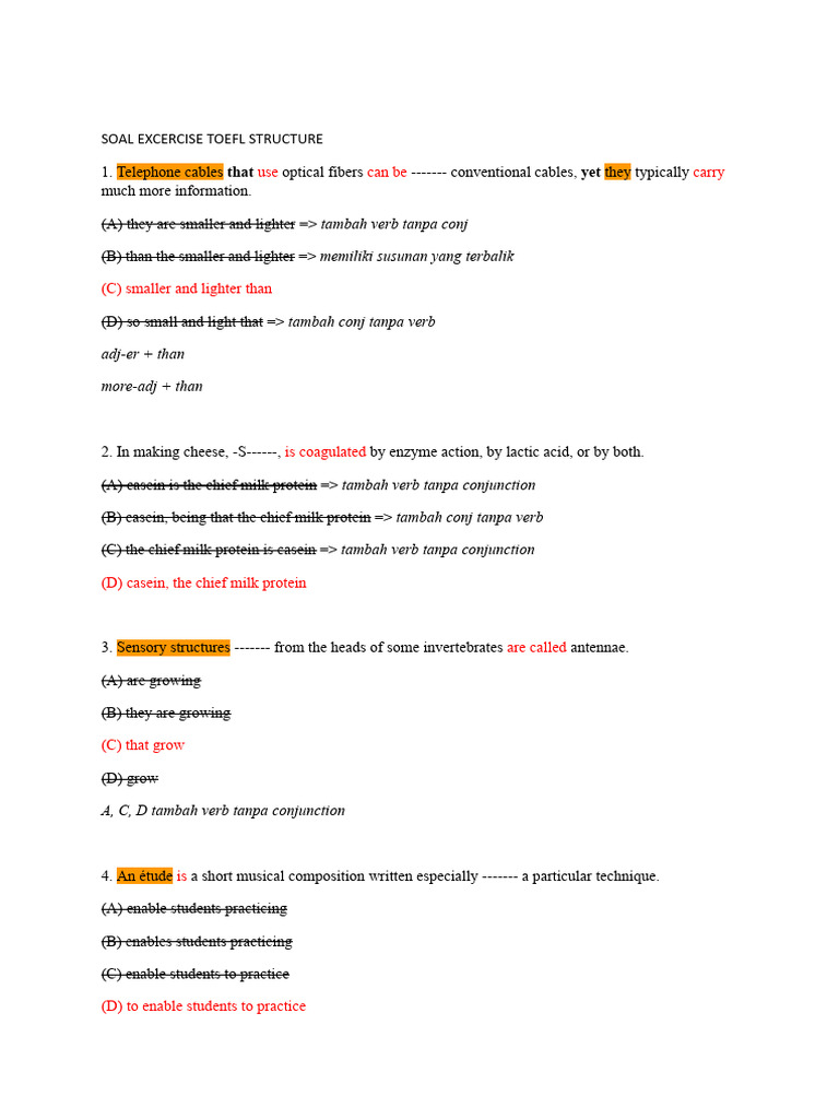 Penjelasan Structure 1 | PDF