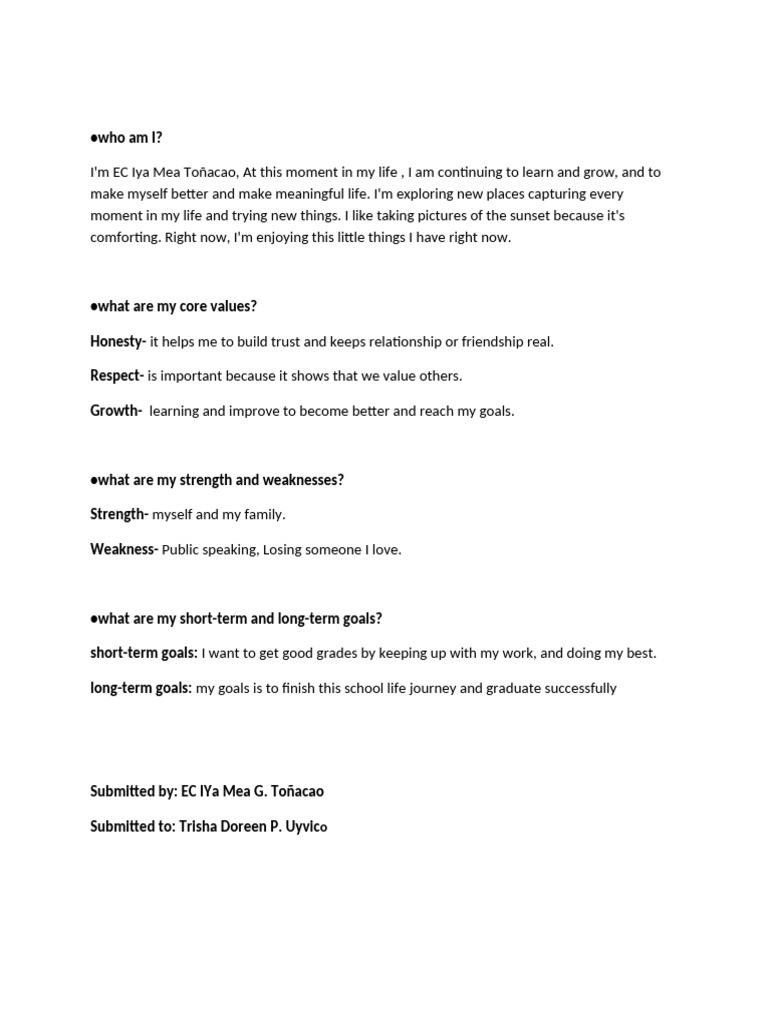 Who Am I-WPS Office | PDF