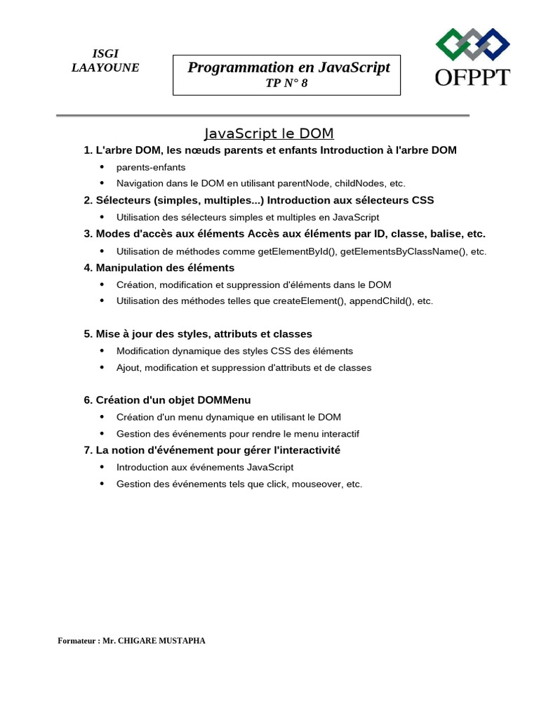 TP 8 Java Script | PDF
