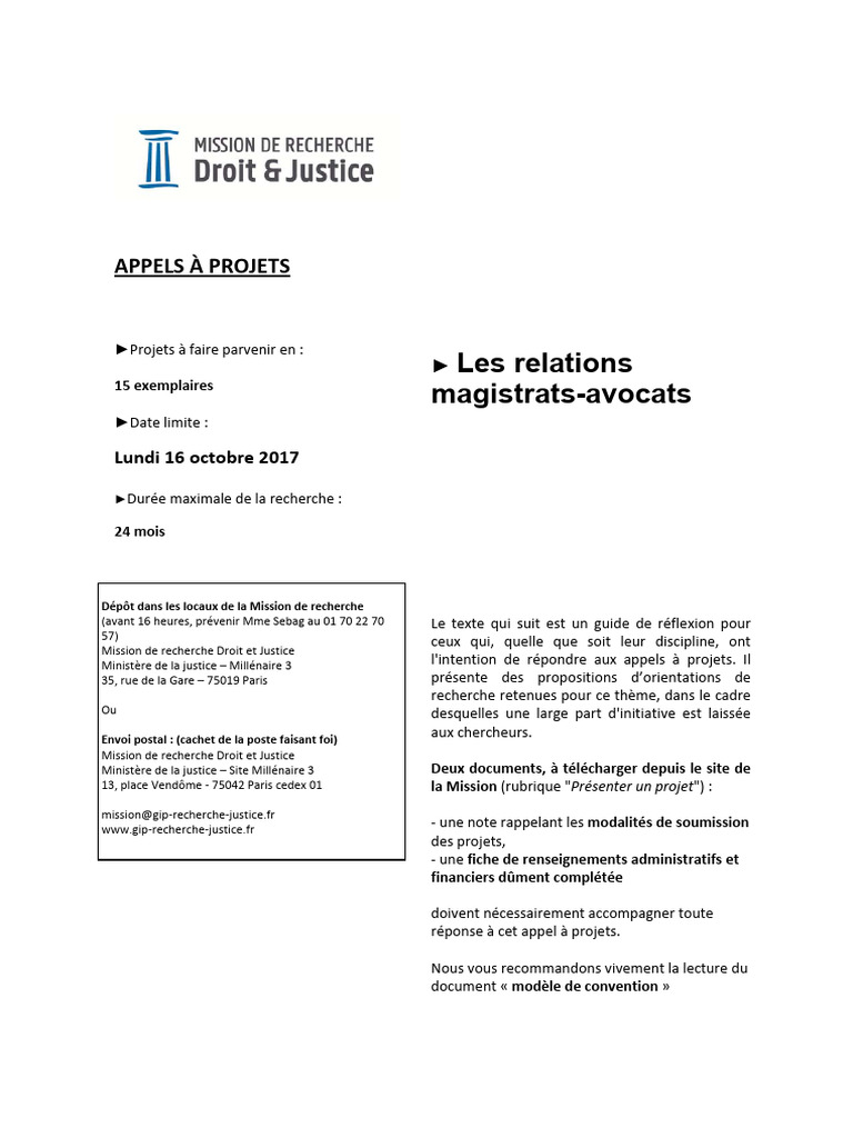 AO Les Relations Magistrats Avocats. | PDF