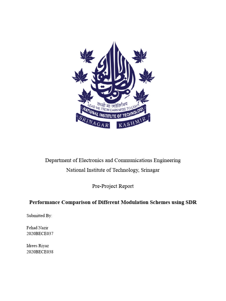 Pre-Project Report | PDF