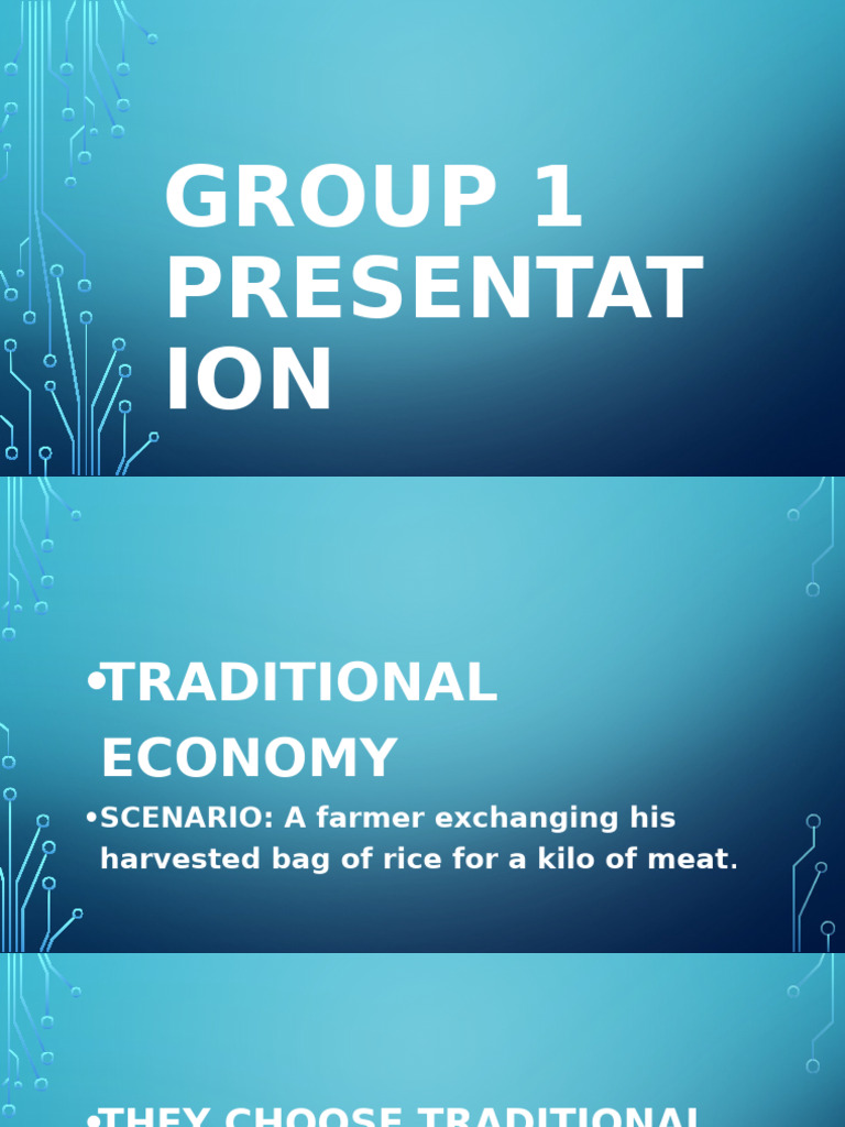 Group 1 Presentation | PDF