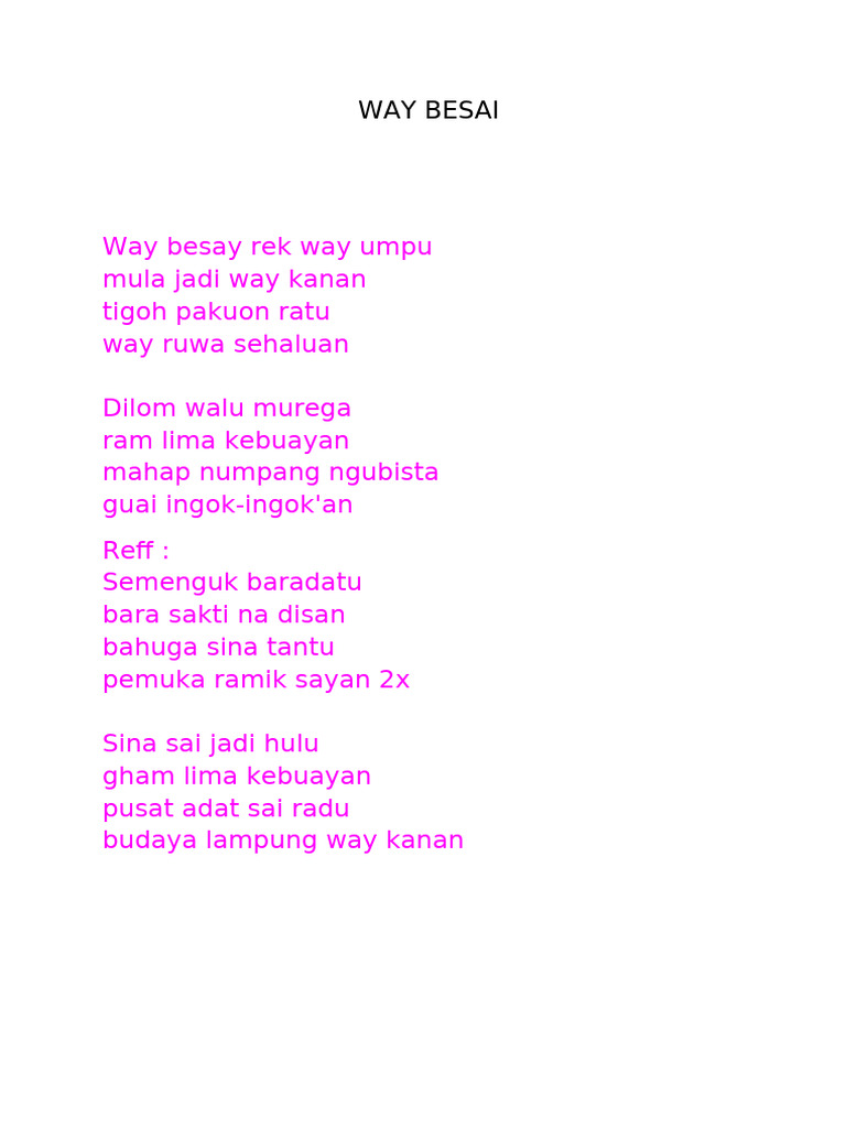 Way Besai | PDF