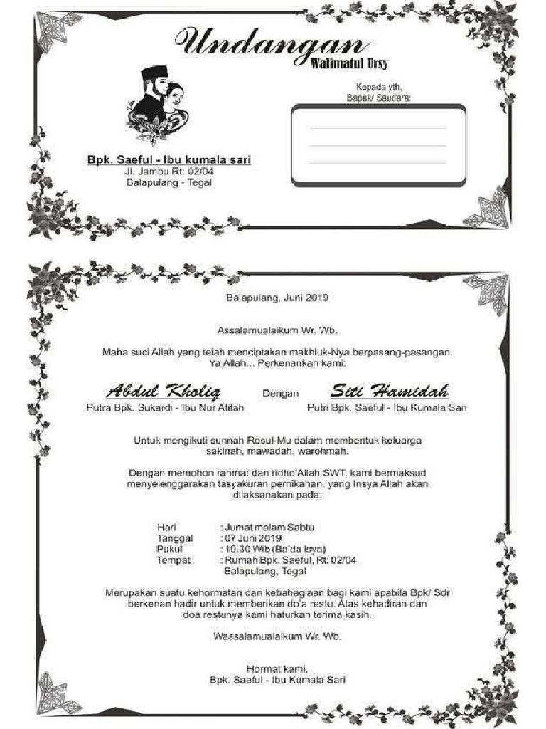 Undangan Sirkulir | PDF