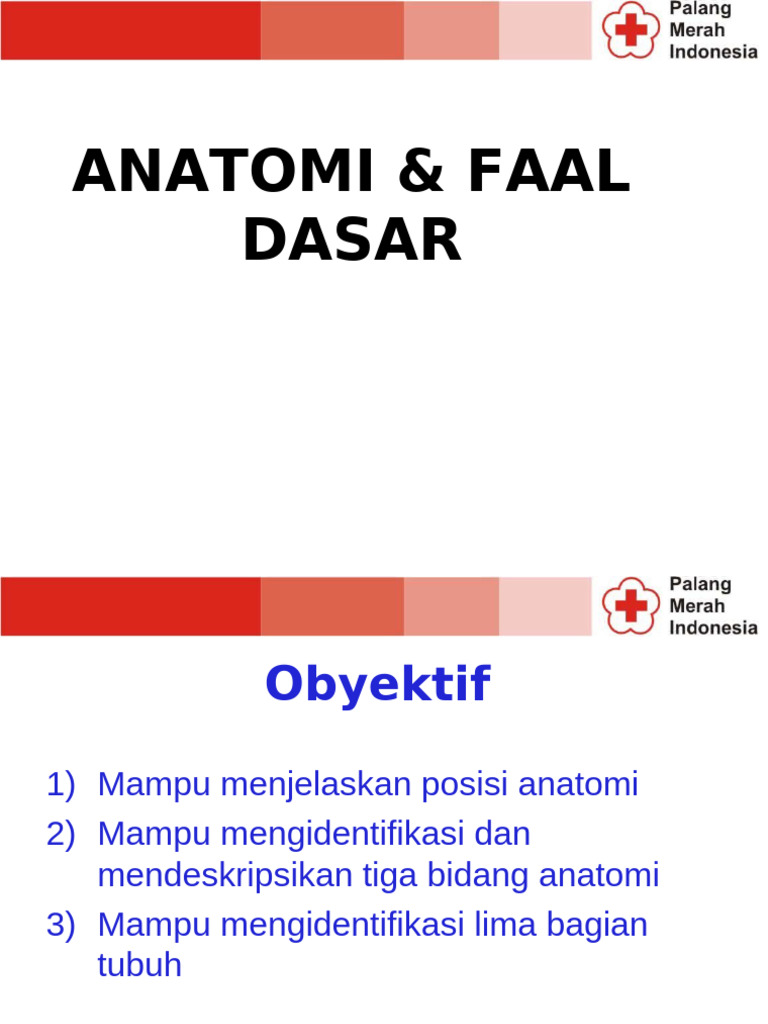 01 Anatomi Dan Faal Dasar | PDF