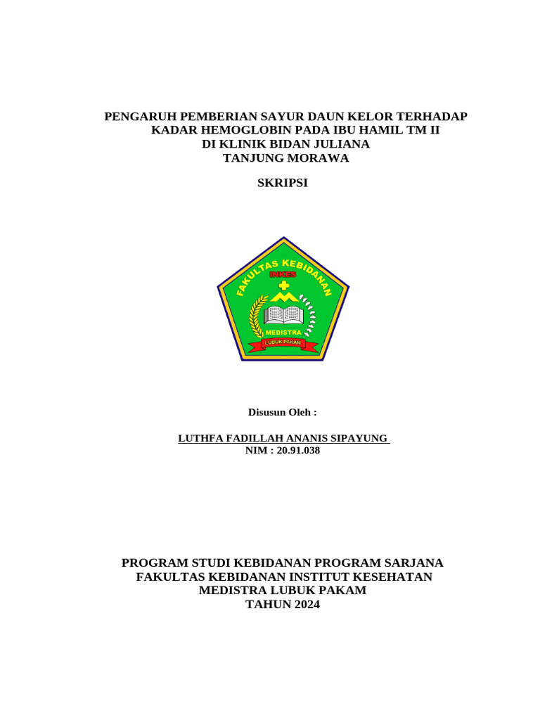 Skripsi Luthfa | PDF | Wellness