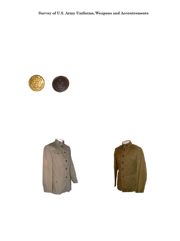 Overview of 1899 U.S. Army Uniforms | PDF | Sports & Recreation | Travel