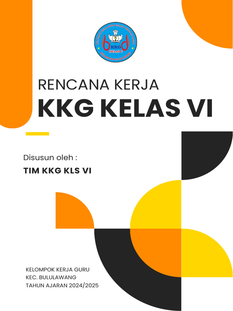 Program Kerja KKG Kelas 6-Fix | PDF