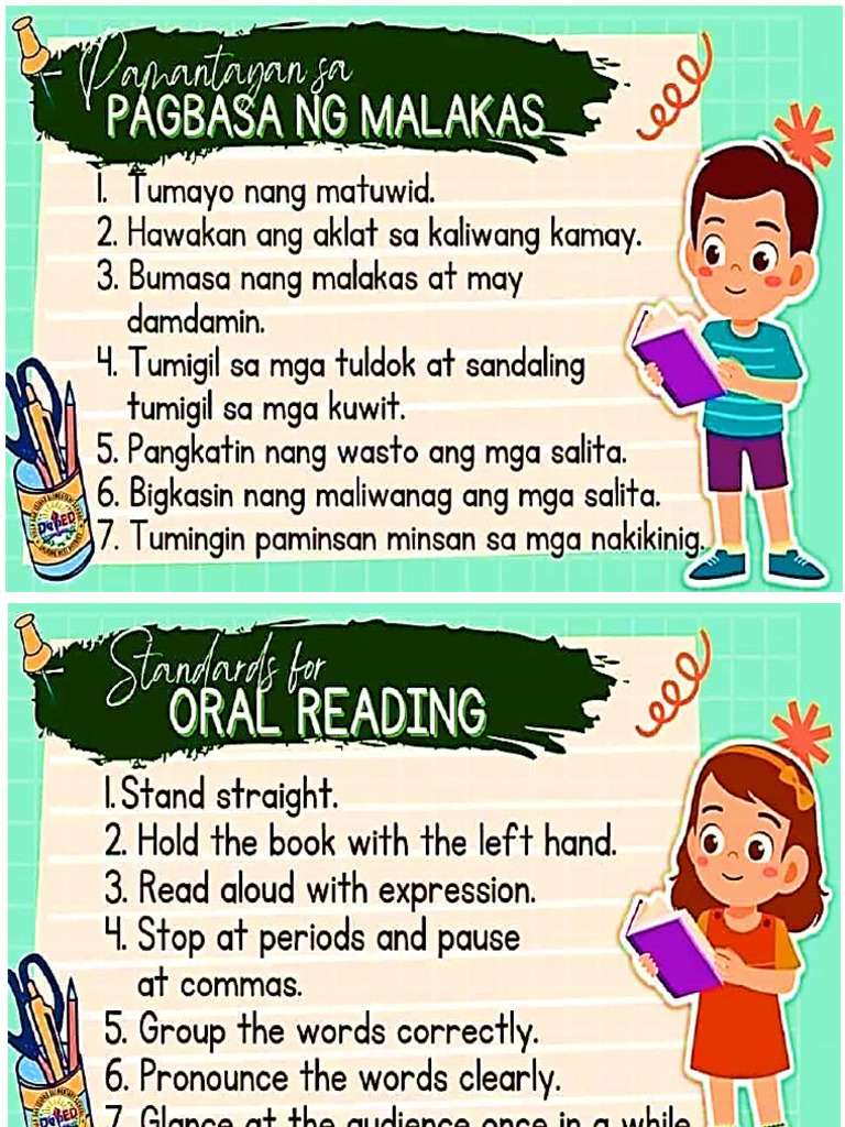Pamantayan Sa Pagbasa NG Malakas | PDF