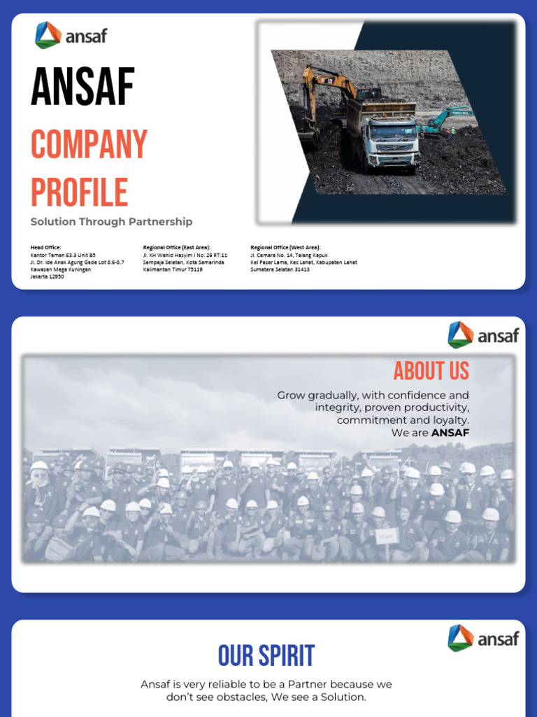 Company Profile Ansaf 2023 | PDF