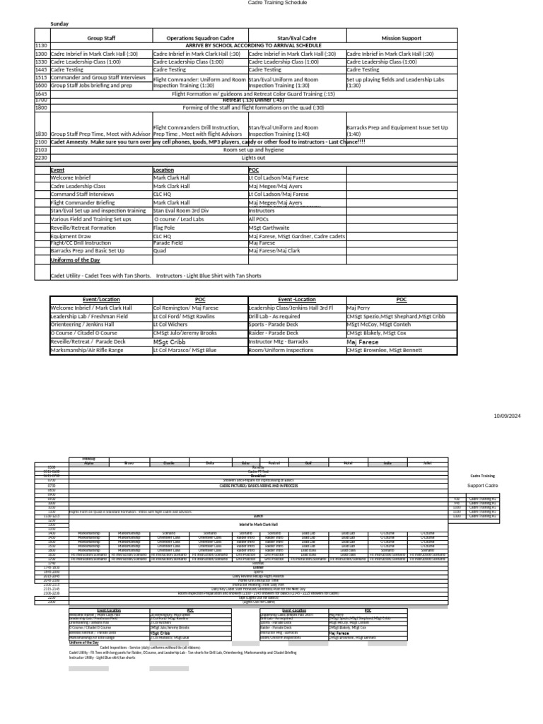 CLC 2022 Week 2 Final Flight Schedule | PDF