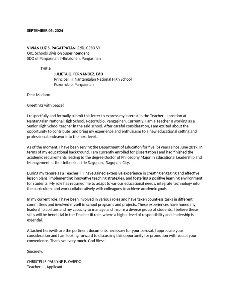 Letter of Intent - T3 | PDF | Wellness