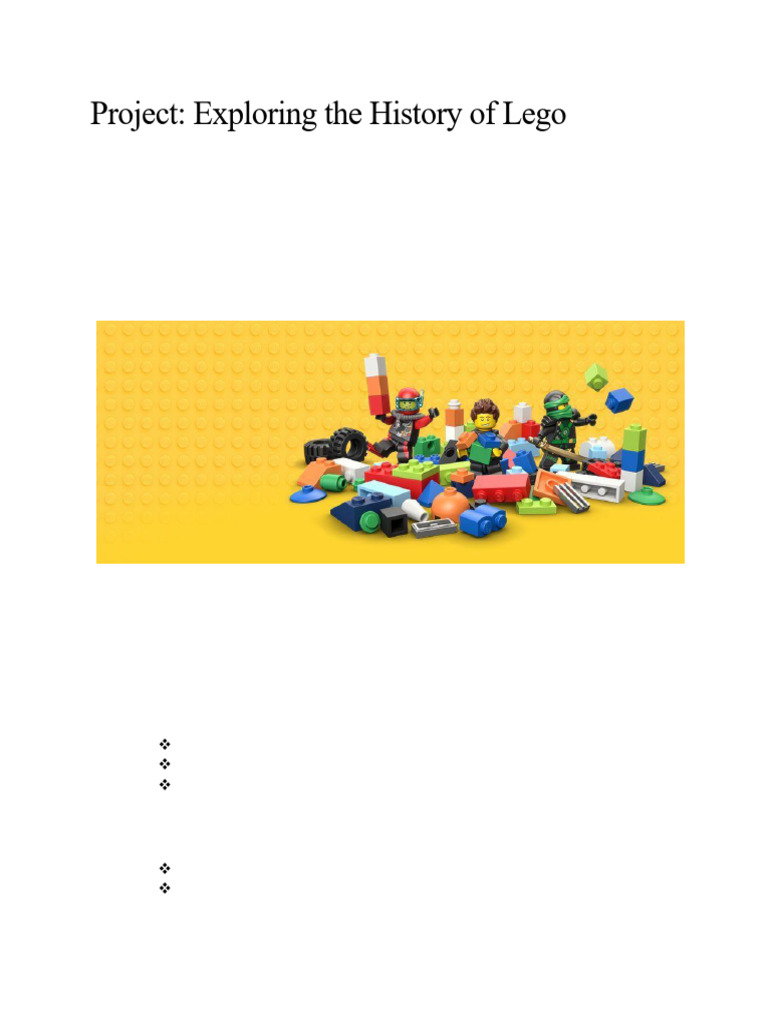 Project Exploring The History of Lego Edited | PDF