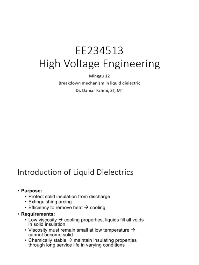 Liquid Insulation | PDF