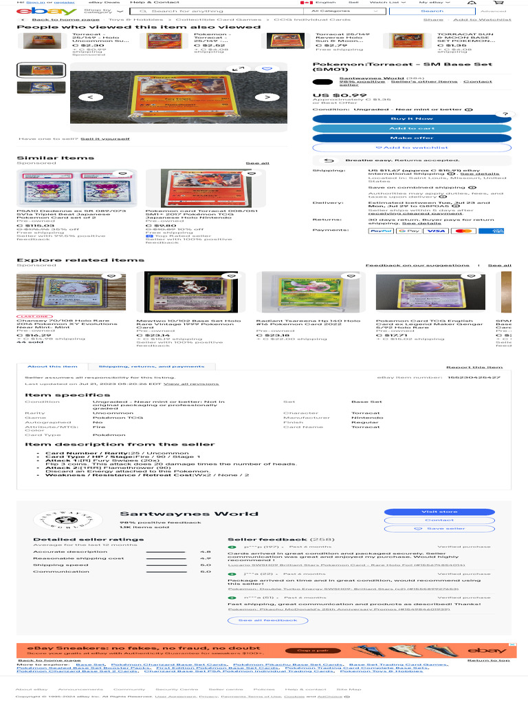 PokemonTorracat - SM Base Set (SM01) EBay | PDF