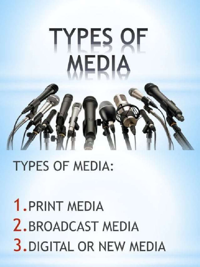 Types of Media Lesson 4 | PDF
