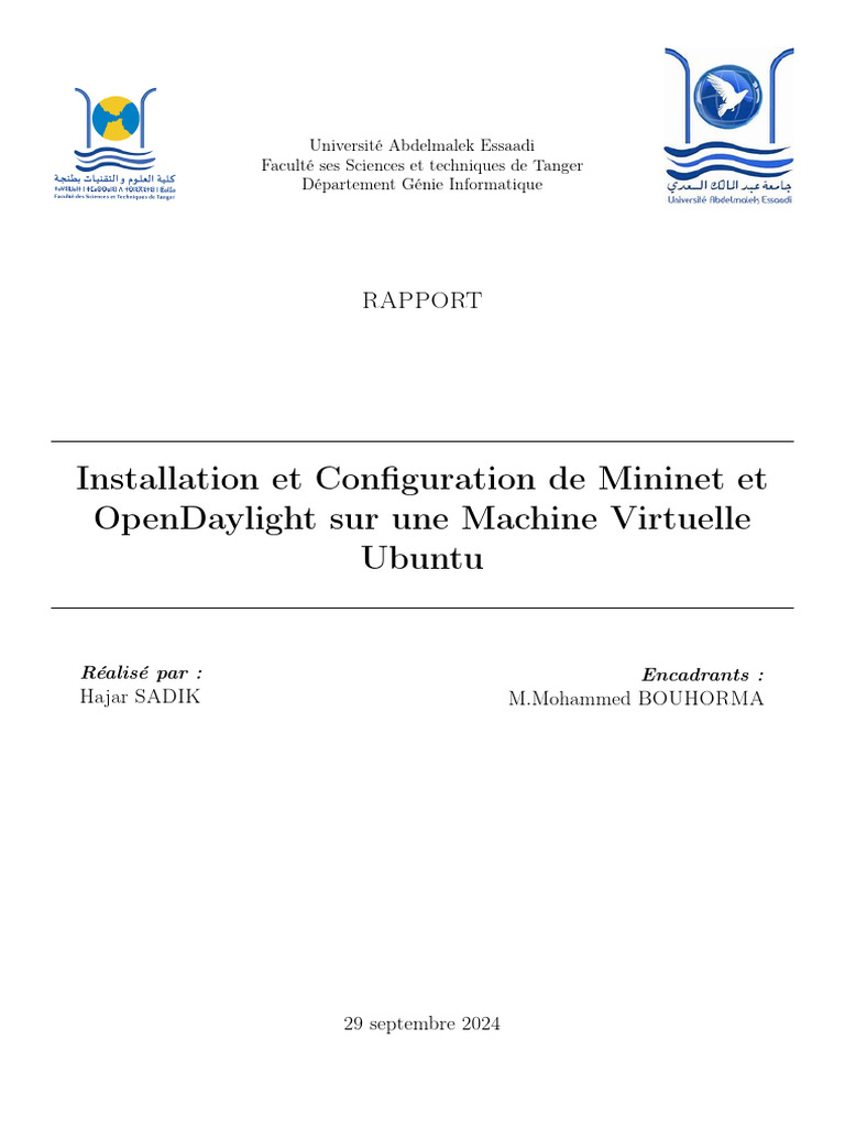 Atelier 1 Opendaylight Mininet | PDF | Software | Computing
