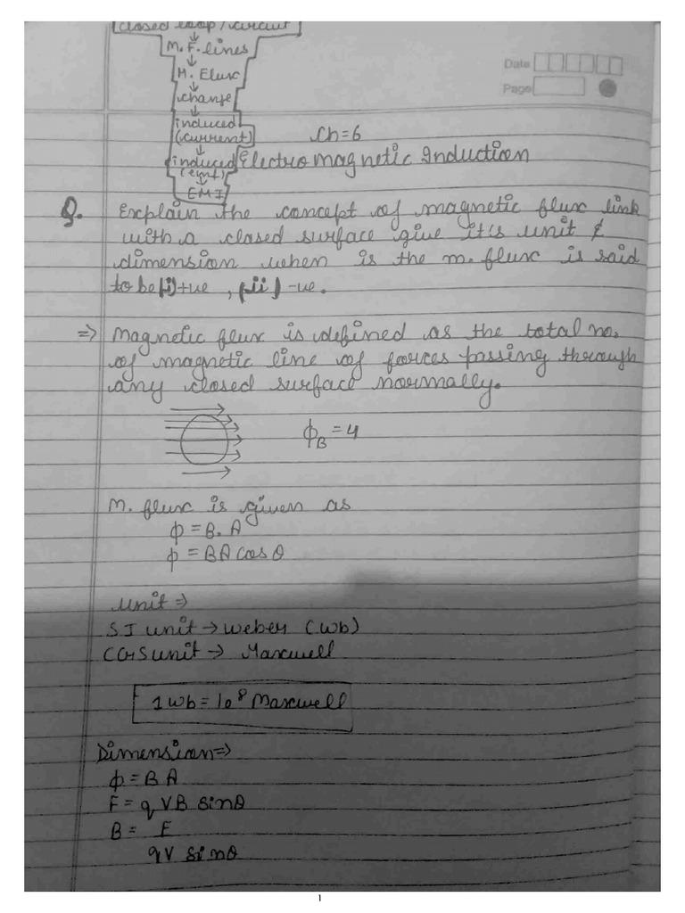 ch 6 electro magnetic induction | PDF ch 6 electro magnetic induction | PDF