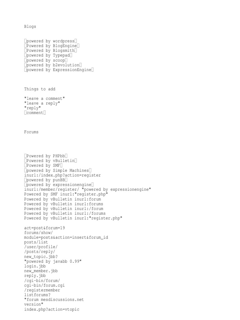 Footprint List | PDF | Internet Protocol Based Network Software ...