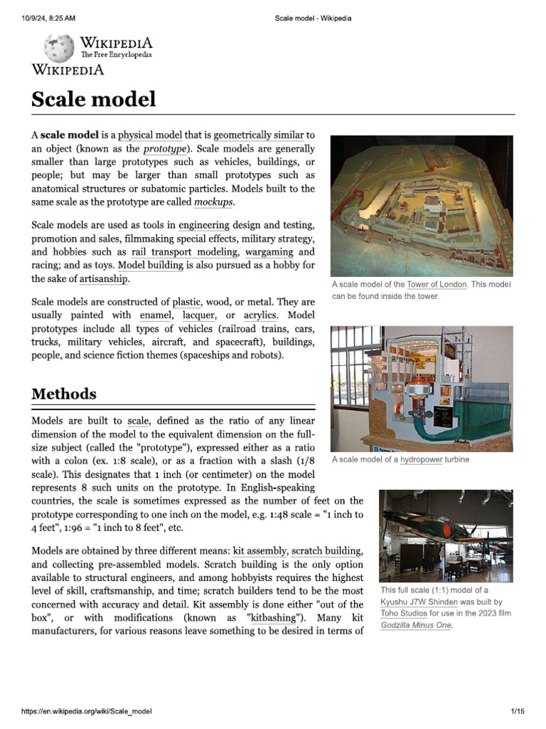 Scale Model | PDF