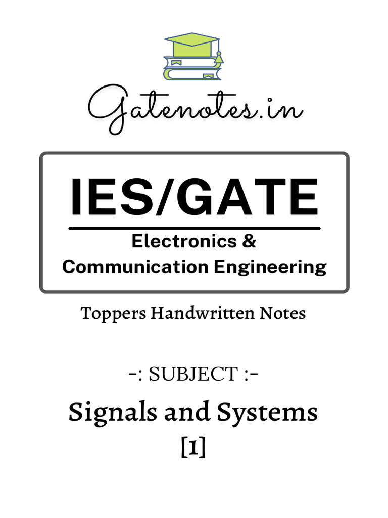 IES GATE ECE Signal & Systems | PDF