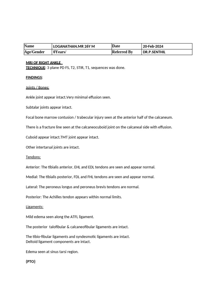20-Feb-2024 - LOGANATHAN - MR 26Y M - FEB 160 | PDF