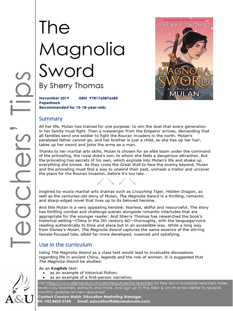 The Magnolia Sword: by Sherry Thomas | PDF