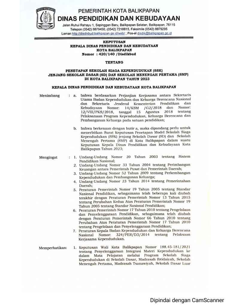 Saya Sedang Berbagi 'SK SSK 2023' Dengan Anda | PDF