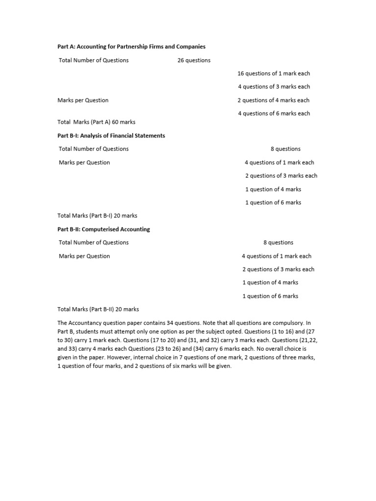 Class 12th Accountancy Blueprint | PDF