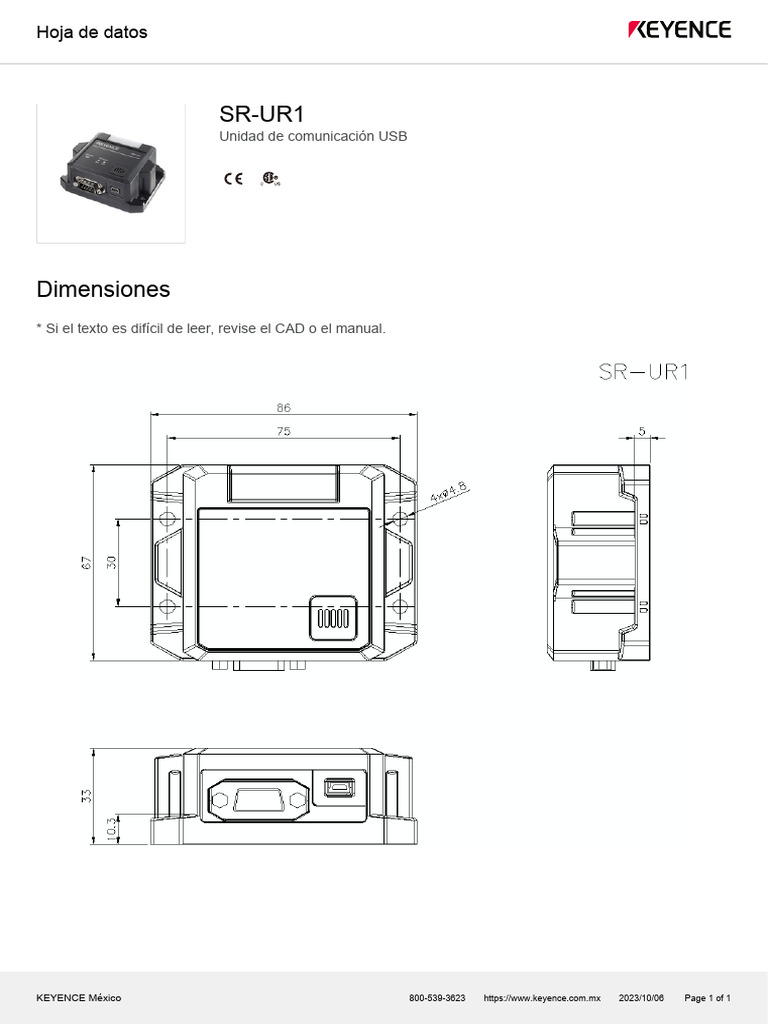 SR-UR1_Datasheet | PDF
