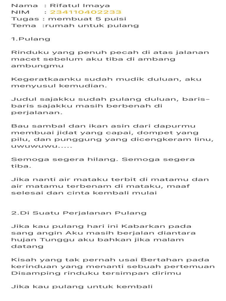 Tugas Rifatul Imaya PAI E | PDF