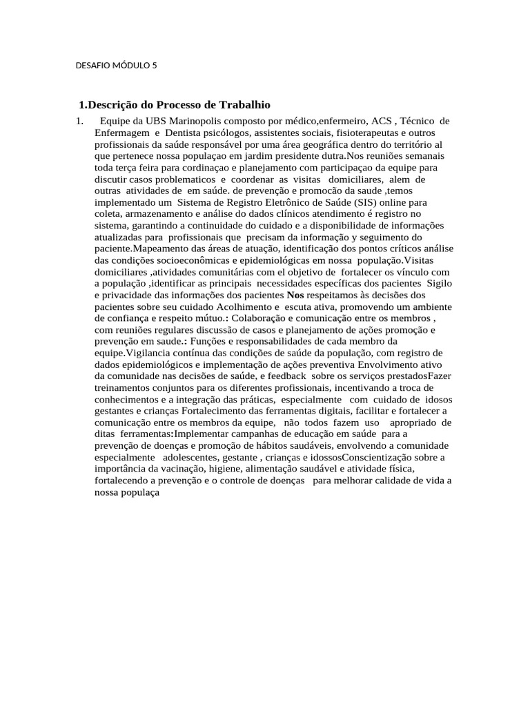 DESAFIO Modulo 5 | PDF
