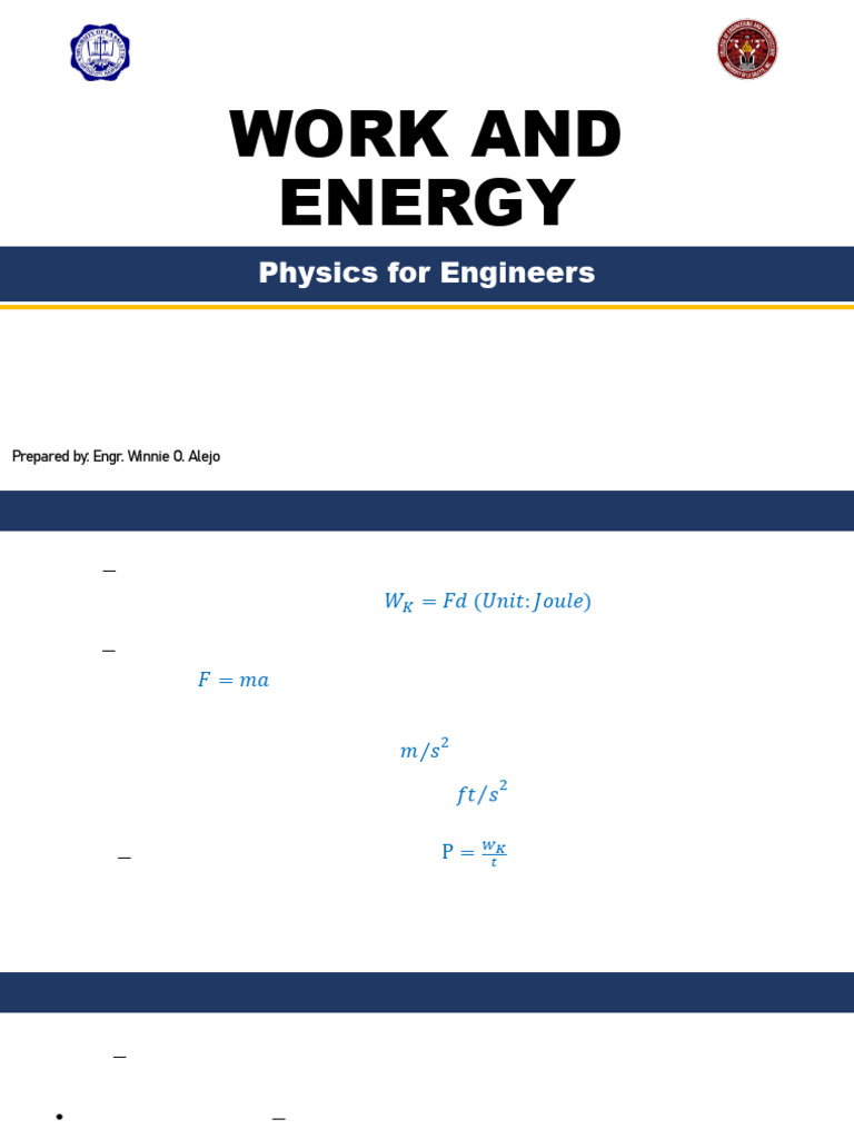 Work and Energy | PDF