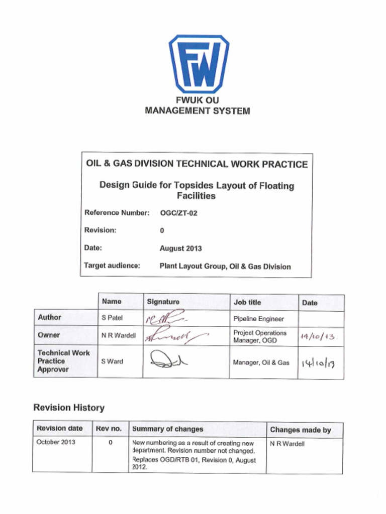 OGC ZT-02 - (E) - 00 - Design Guide For Topsides Layout of Floating ...