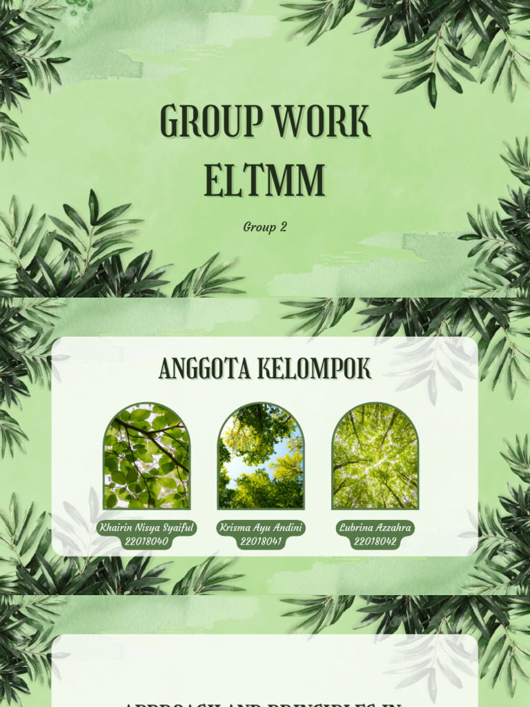 ELTMM Principles and Techiques GROUP 2 | PDF