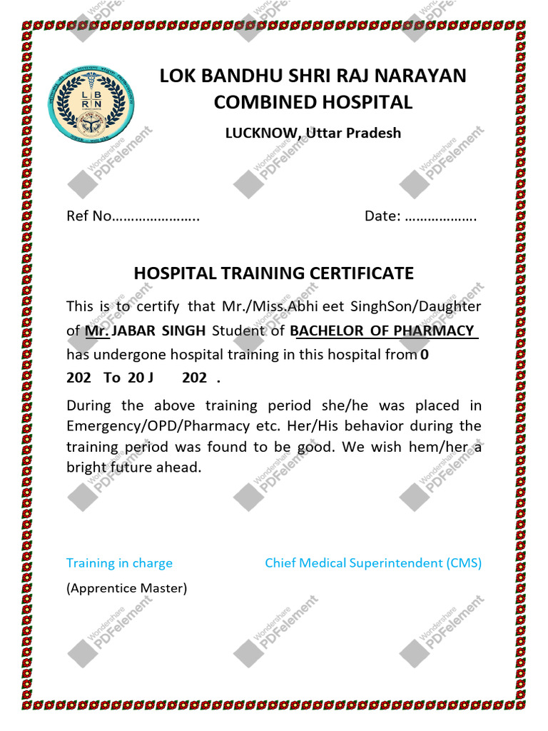 Lok Bandhu Shri Raj Narayan Combined Hospital PDF | PDF