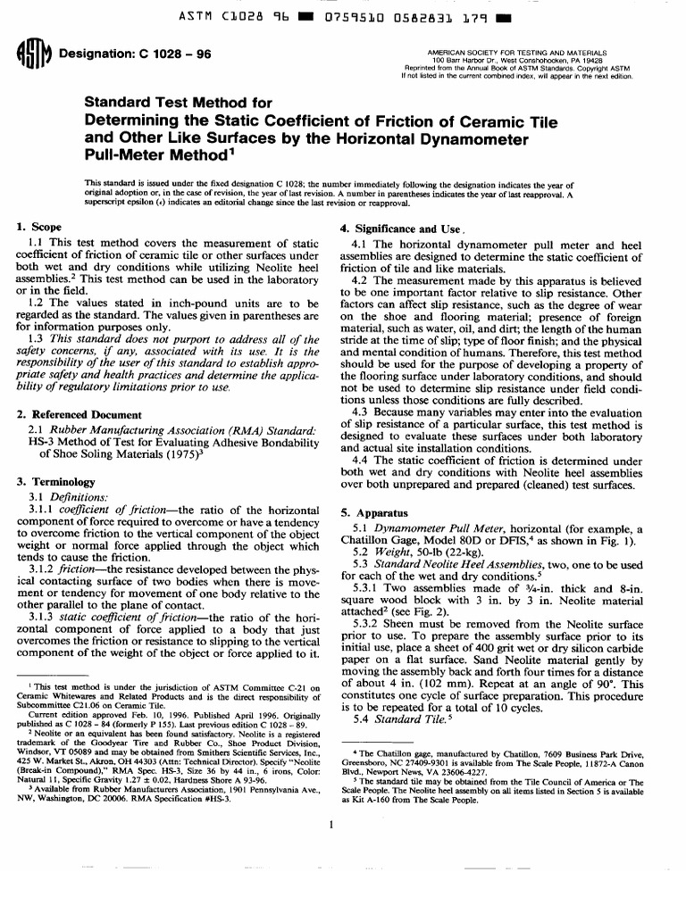 Astm C1028 | PDF