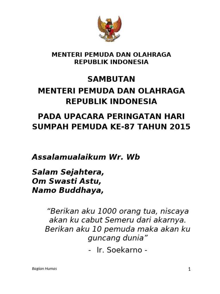 Sambutan Pelantikan Anggota Bamus Nagari Lareh Nan Panjang | PDF Sambutan Pelantikan Anggota Bamus Nagari Lareh Nan Panjang | PDF