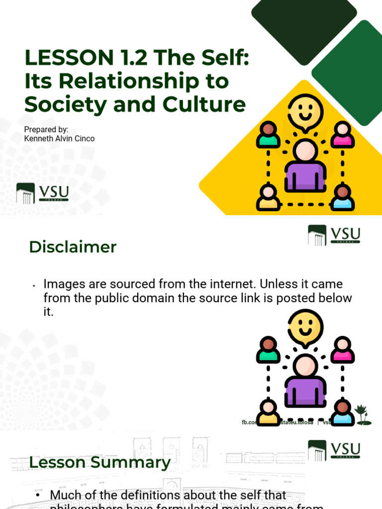 2024 UTS M1 Lesson 1.2 Society and Culture | PDF